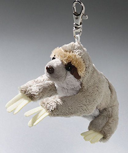 Faultier Schlüsselanhänger liegend aus Plüsch ca. 10cm von Carl Dick ...