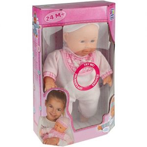 Baby Weichkörper-Puppe mit Sound, 30cm lacht, weint, sagt Mama und Papa ...