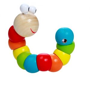TOYMYTOY Holz Wurm Kinder Raupe Holz Twist Holzspielzeug Baby ...