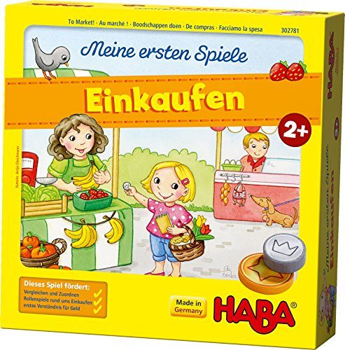 HABA 302781 - Meine ersten Spiele – Einkaufen | Lern- und Würfelspiel ...